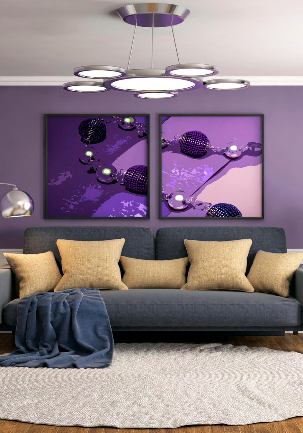 Decoração violeta como inspiração para sua casa - Photoarts Magazine